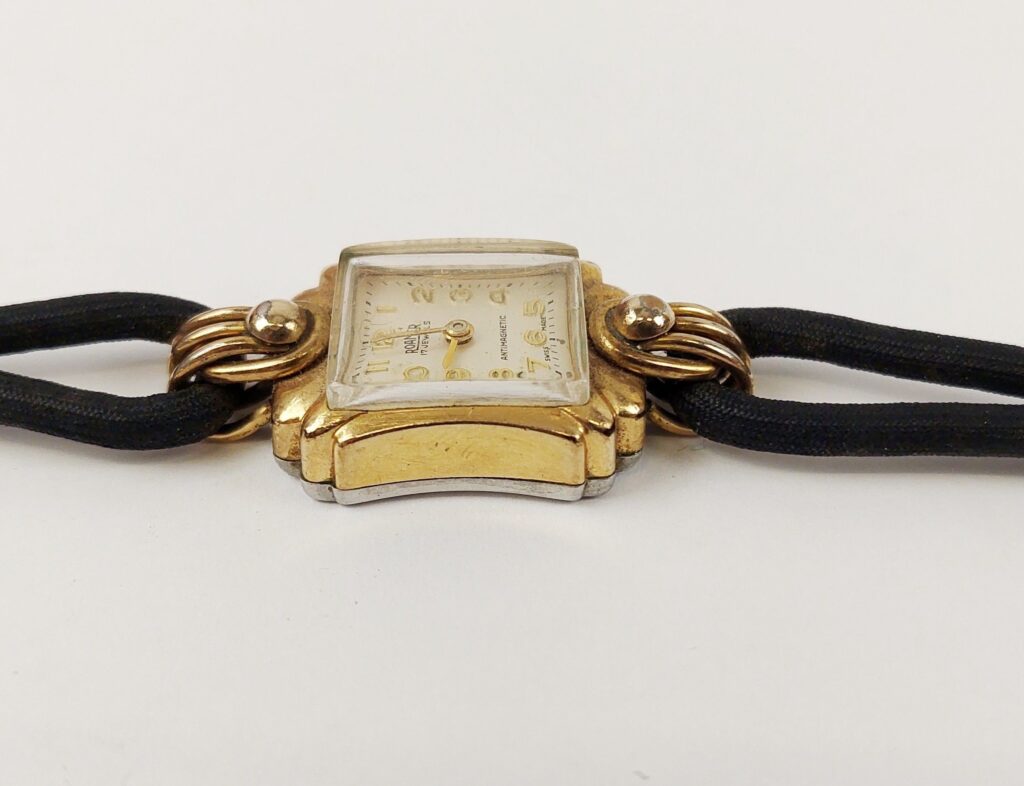 Ladies Vintage Gold Plated Art Deco Roamer Cocktail Watch - Sally Antiques