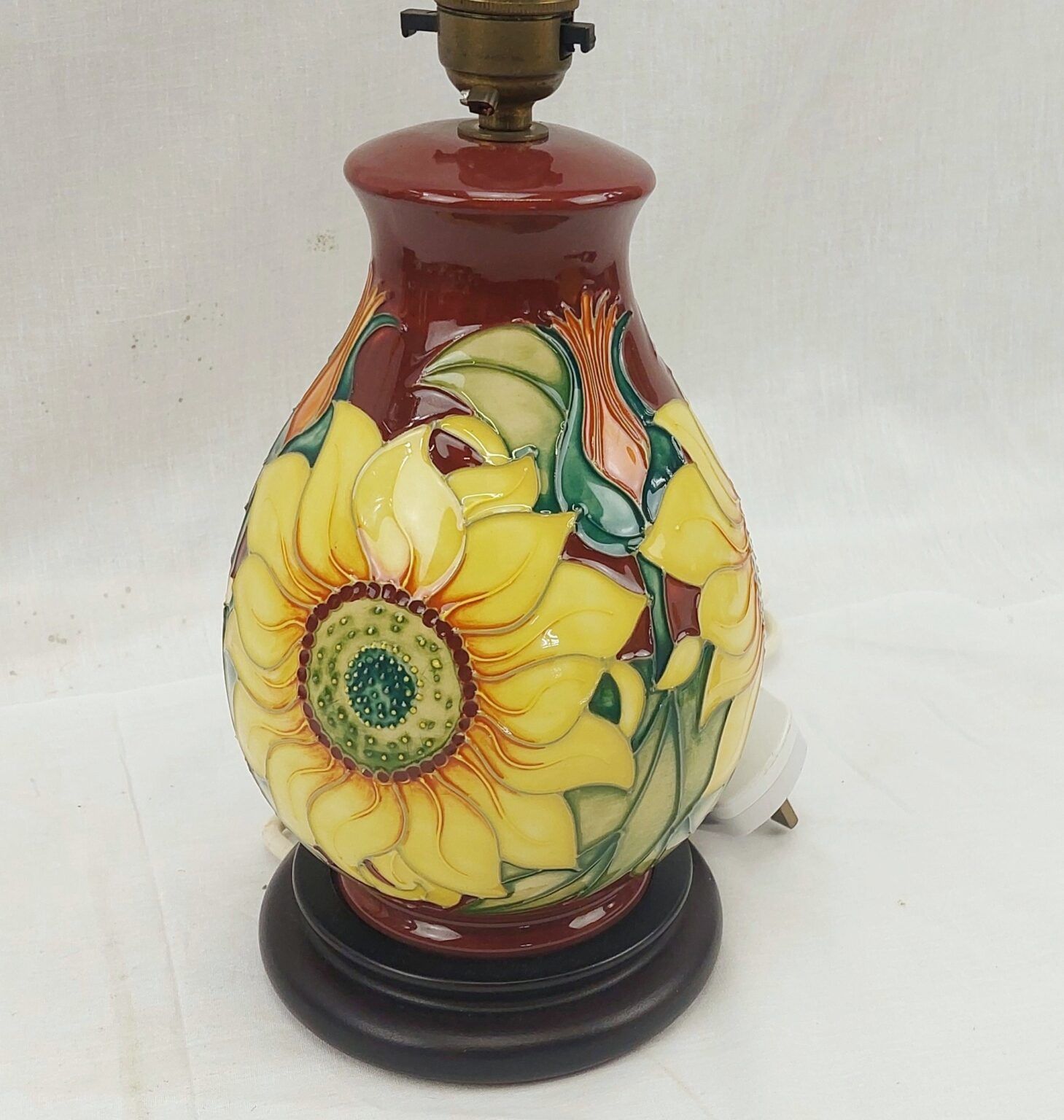 Moorcroft Inca Sunflower Table Lamp - Sally Antiques