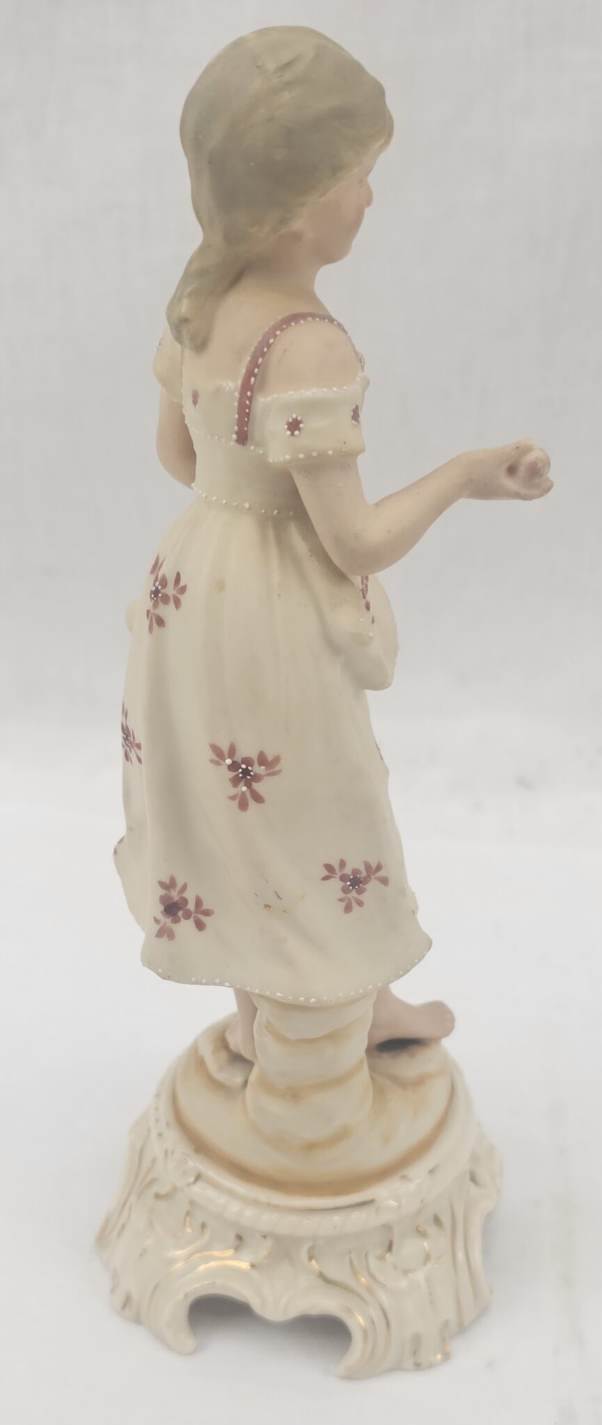 Pair Of Italian Bisque Porcelain Figurines - Sally Antiques