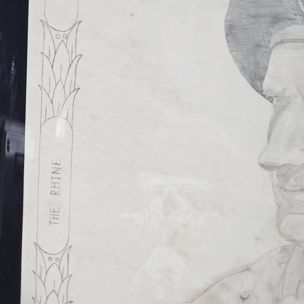 Rare Pencil Drawing Of Montgomery Drawn By A Soldier Serving In North ...