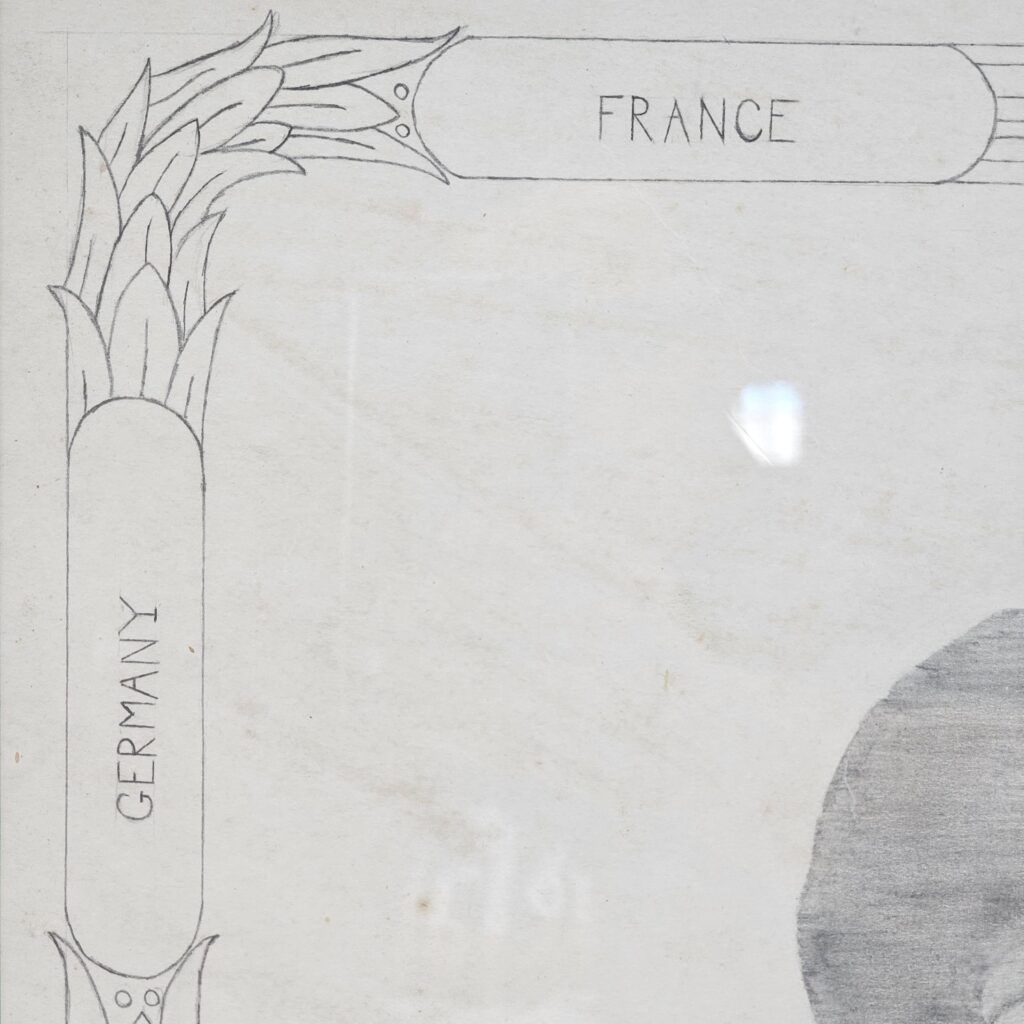 Rare Pencil Drawing Of Montgomery Drawn By A Soldier Serving In North ...