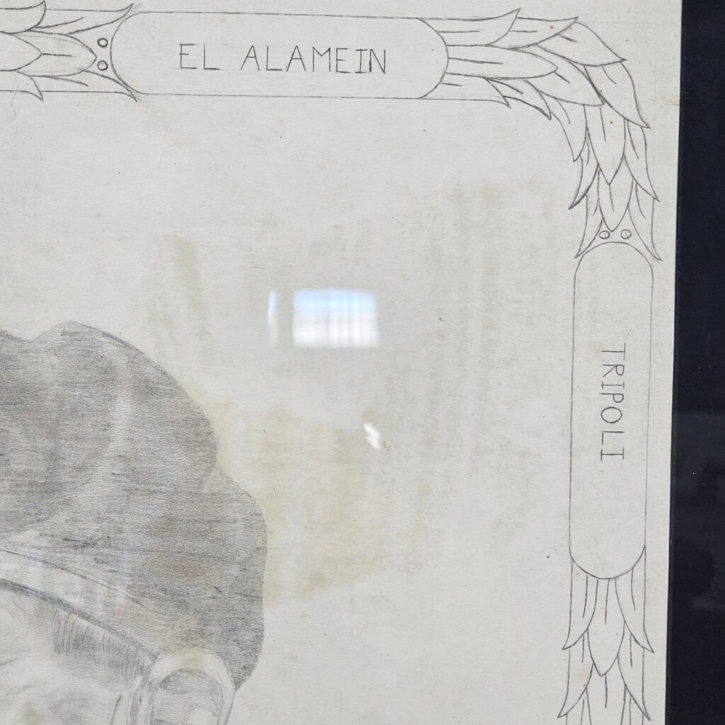 Rare Pencil Drawing Of Montgomery Drawn By A Soldier Serving In North ...