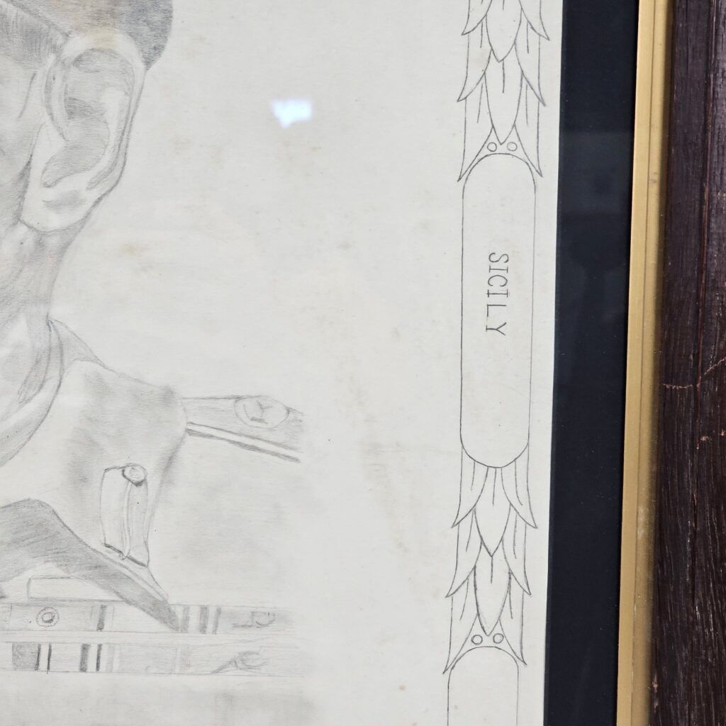 Rare Pencil Drawing Of Montgomery Drawn By A Soldier Serving In North ...