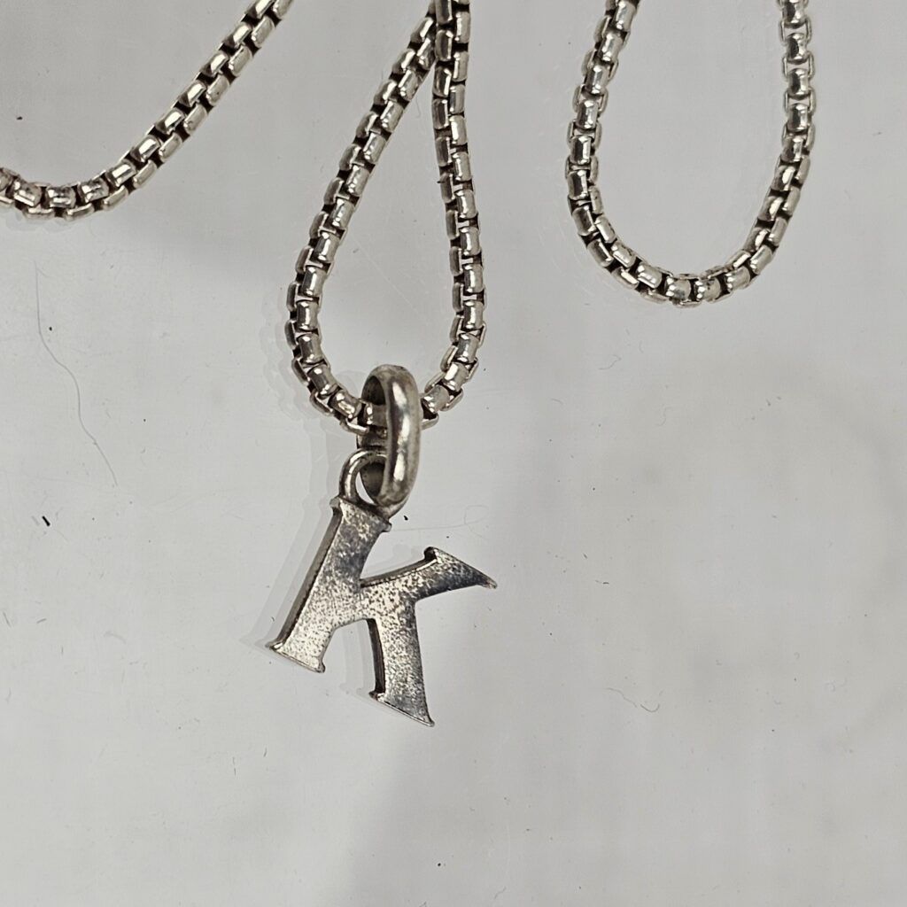 Sterling Silver Links Of London Necklace With Letter K Pendant - Sally ...