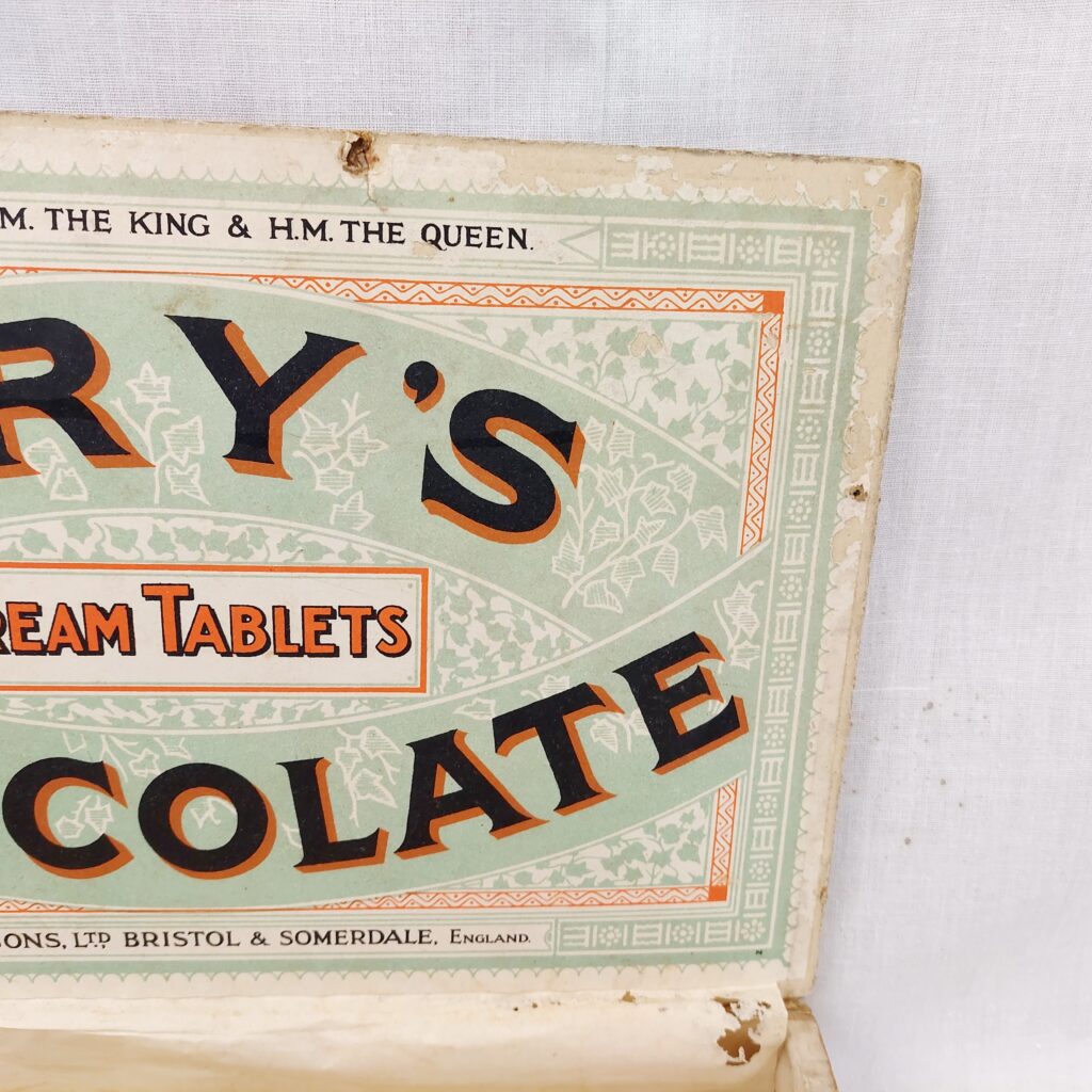 1920s Frys Cream Tablets Wooden Shop Retail Advertising Box - Sally ...