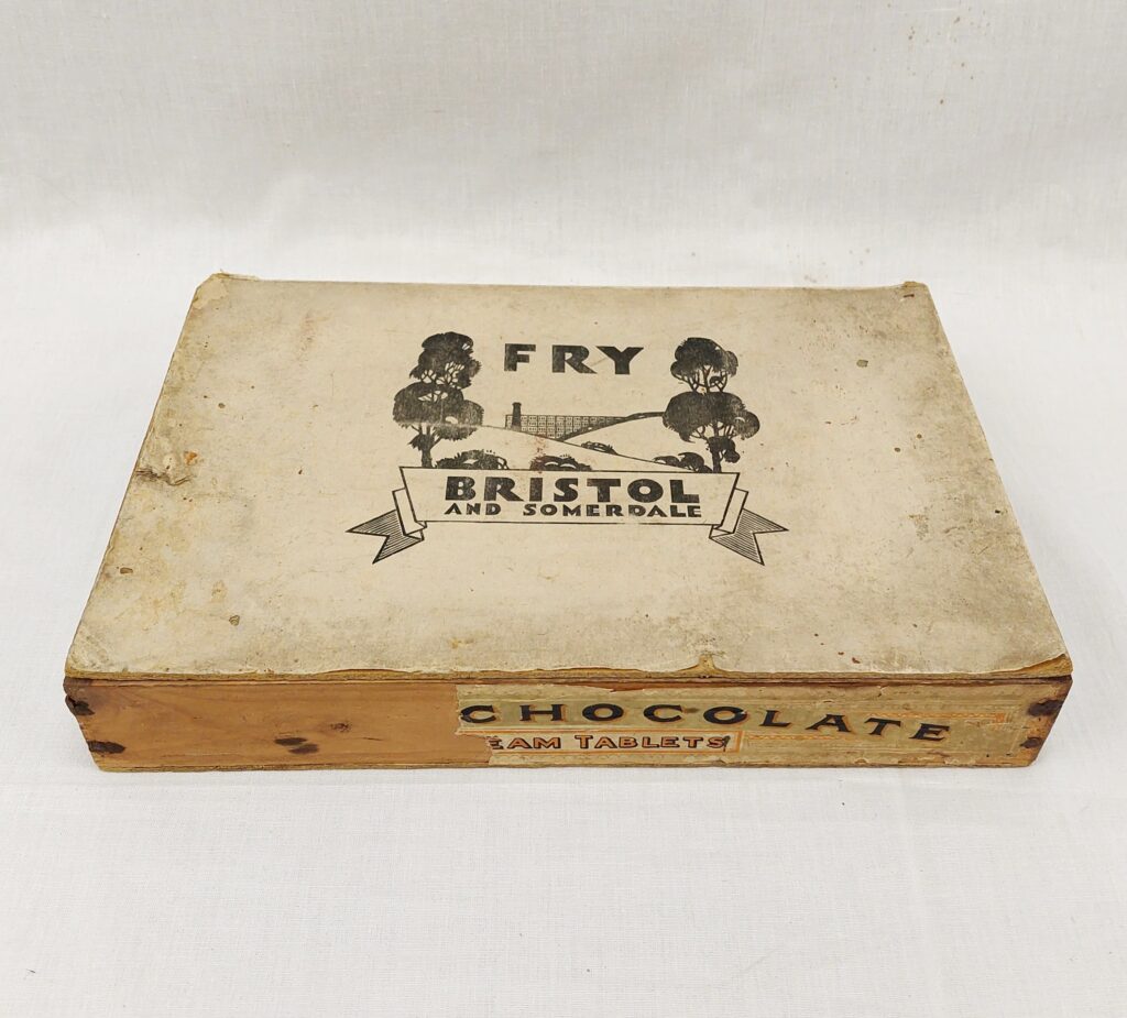 1920s Frys Cream Tablets Wooden Shop Retail Advertising Box - Sally ...