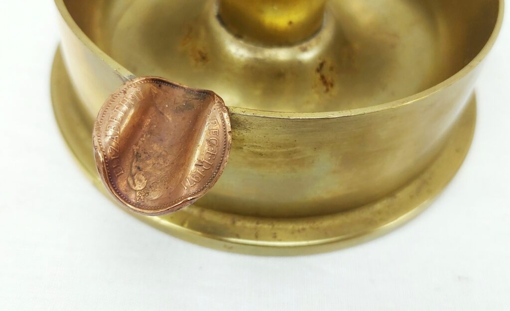 1960 Anti Submarine Shell Base Converted To Ashtray - Sally Antiques