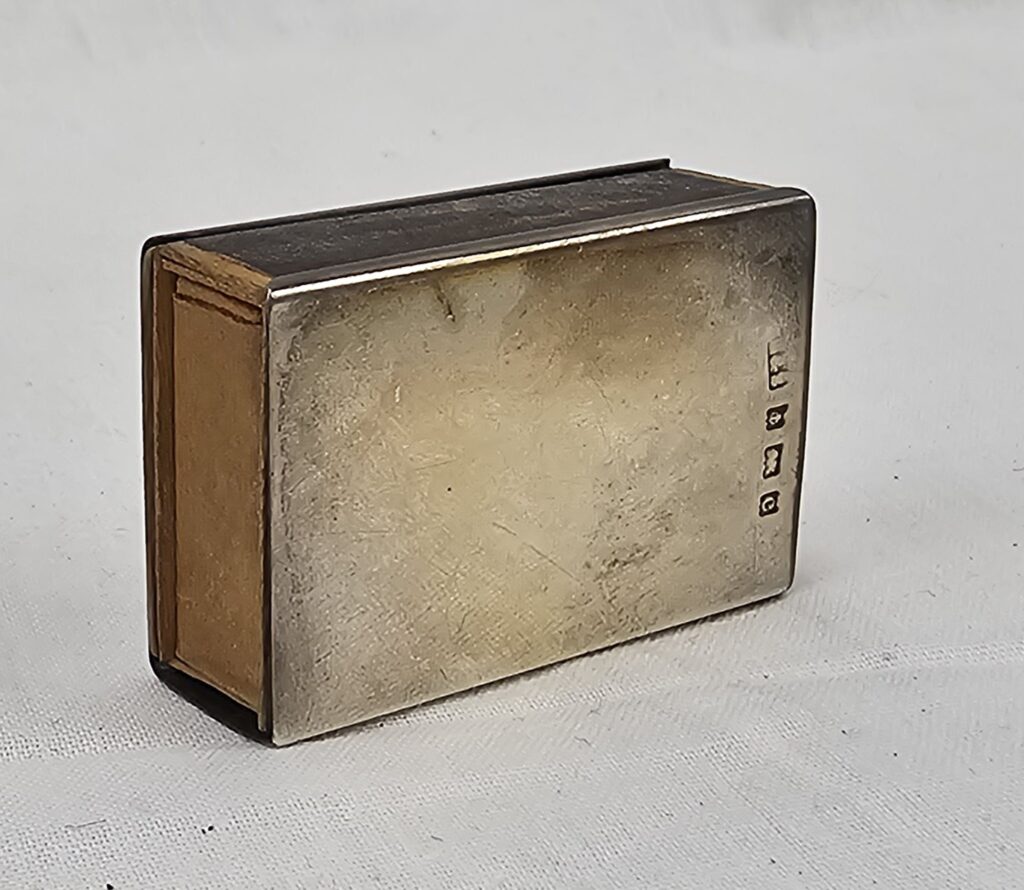 Birmingham 1902 Sterling Silver Matchbox Cover With HMS Victory - Sally ...