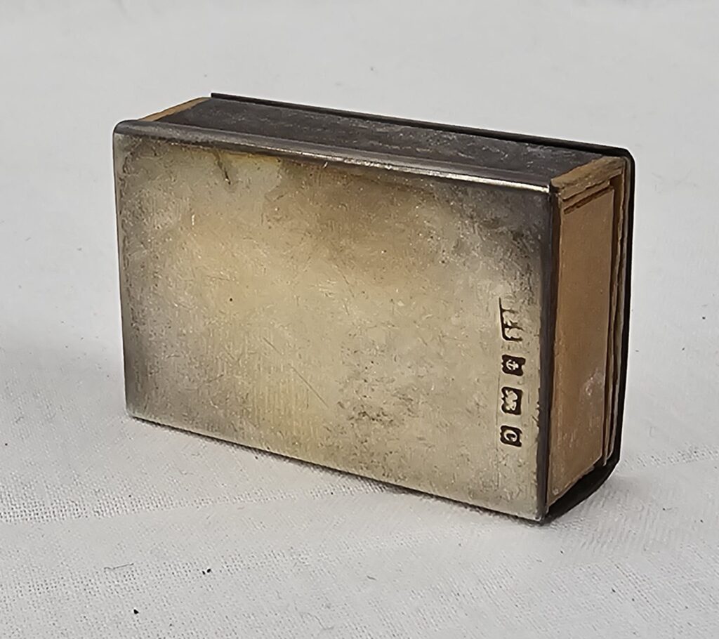Birmingham 1902 Sterling Silver Matchbox Cover With HMS Victory - Sally ...