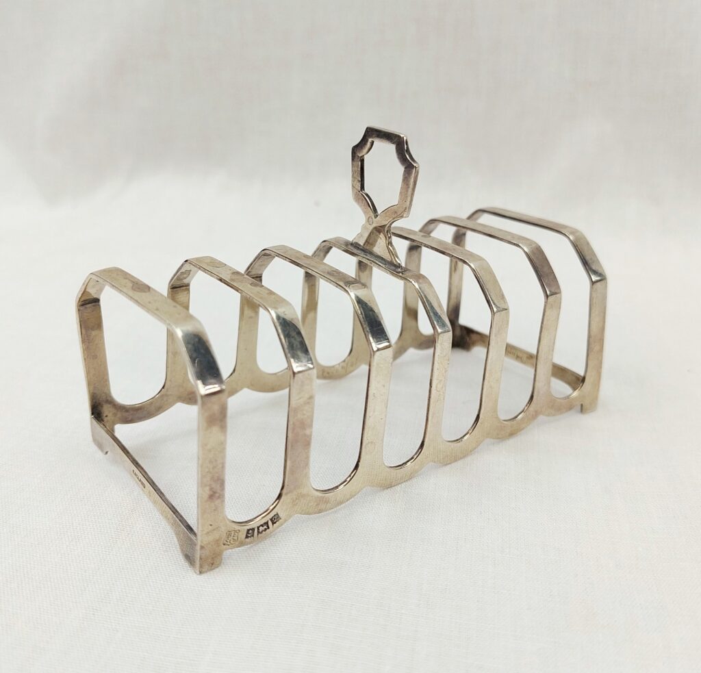 Birmingham 1965 Sterling Silver Toast Rack - Sally Antiques