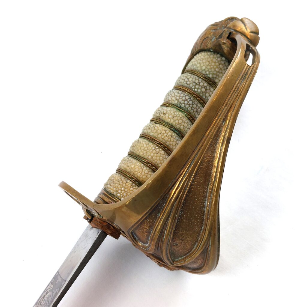 British, 1827 Pattern Royal Navy Officers Dress Sword & Scabbard, Kings ...