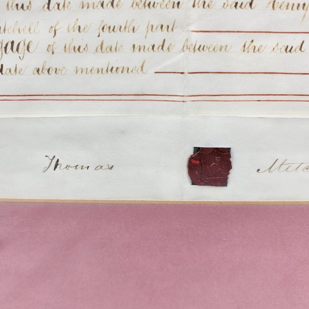 Framed Large 1870 Dated Portsea Portsmouth Indenture - Sally Antiques