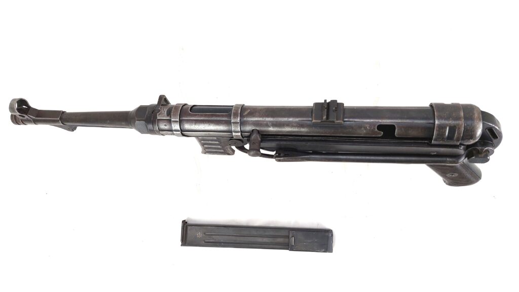 German, WW2, Dated 1942, MP40 Sub Machine Gun with Folding Stock, Made ...