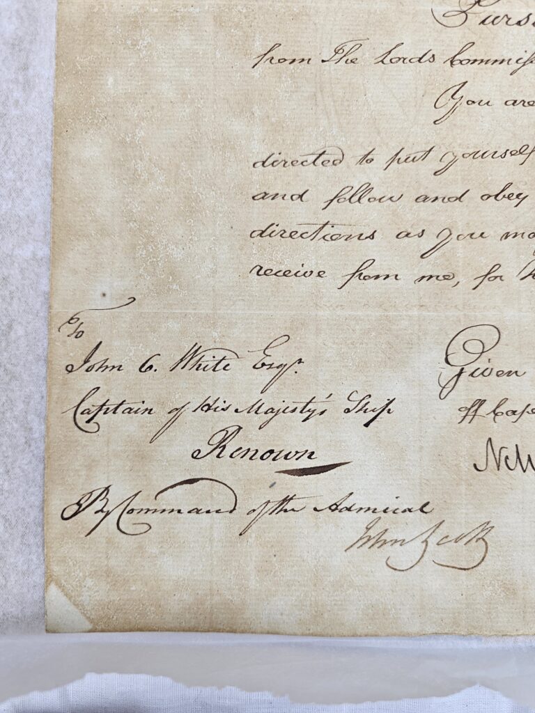 Large And Important 1803 Dated Letter Signed By Admiral Lord Horatio ...
