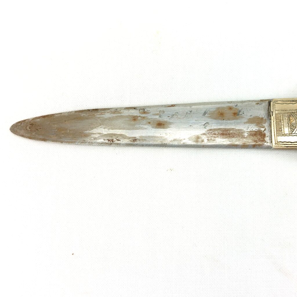 North Africa, Small Antique Tuareg Silver Dagger - Sally Antiques