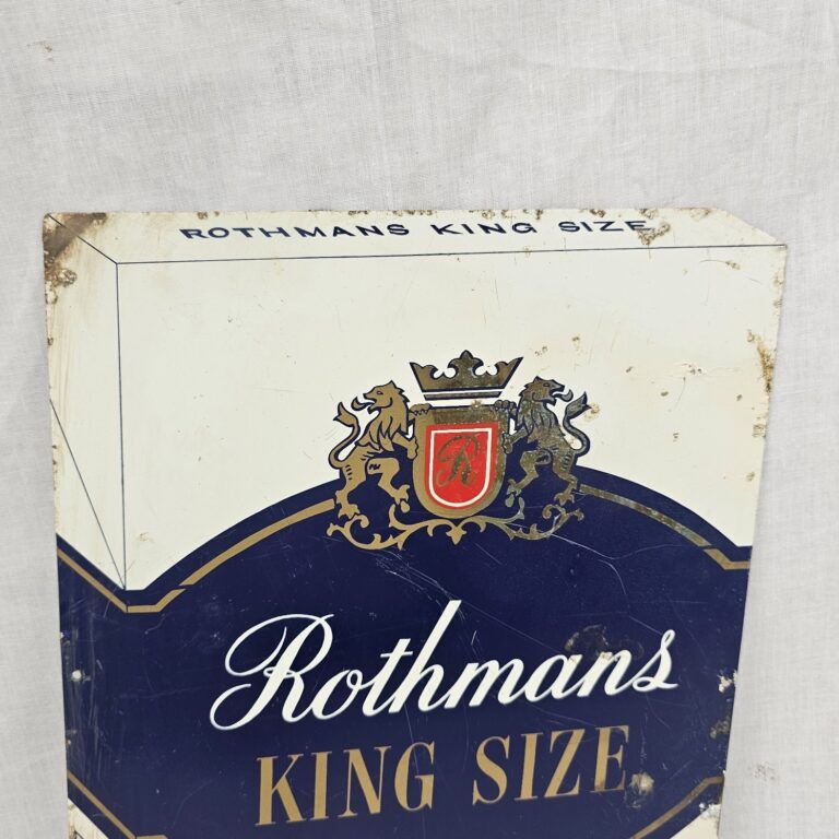 Rothmans King Size Enamel Advertising Sign - Sally Antiques