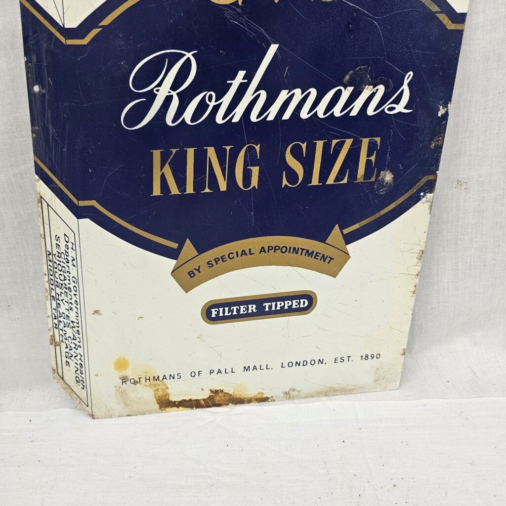 Rothmans King Size Enamel Advertising Sign - Sally Antiques
