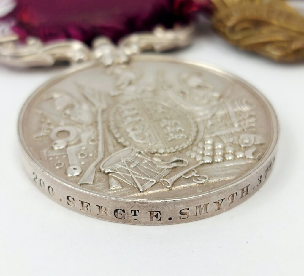 Victorian LSGC Medal To Sgt. E. Smyth 37th Regiment Of Foot North ...