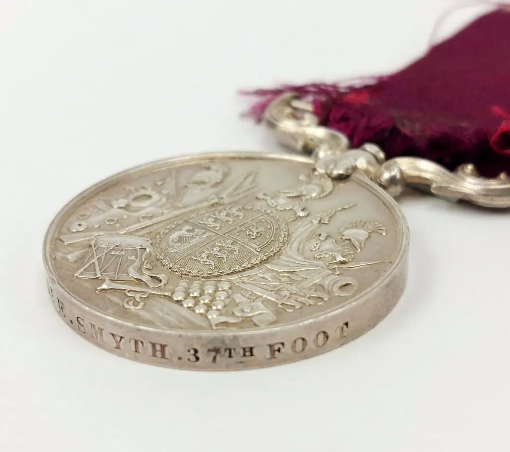 Victorian LSGC Medal To Sgt. E. Smyth 37th Regiment Of Foot North ...