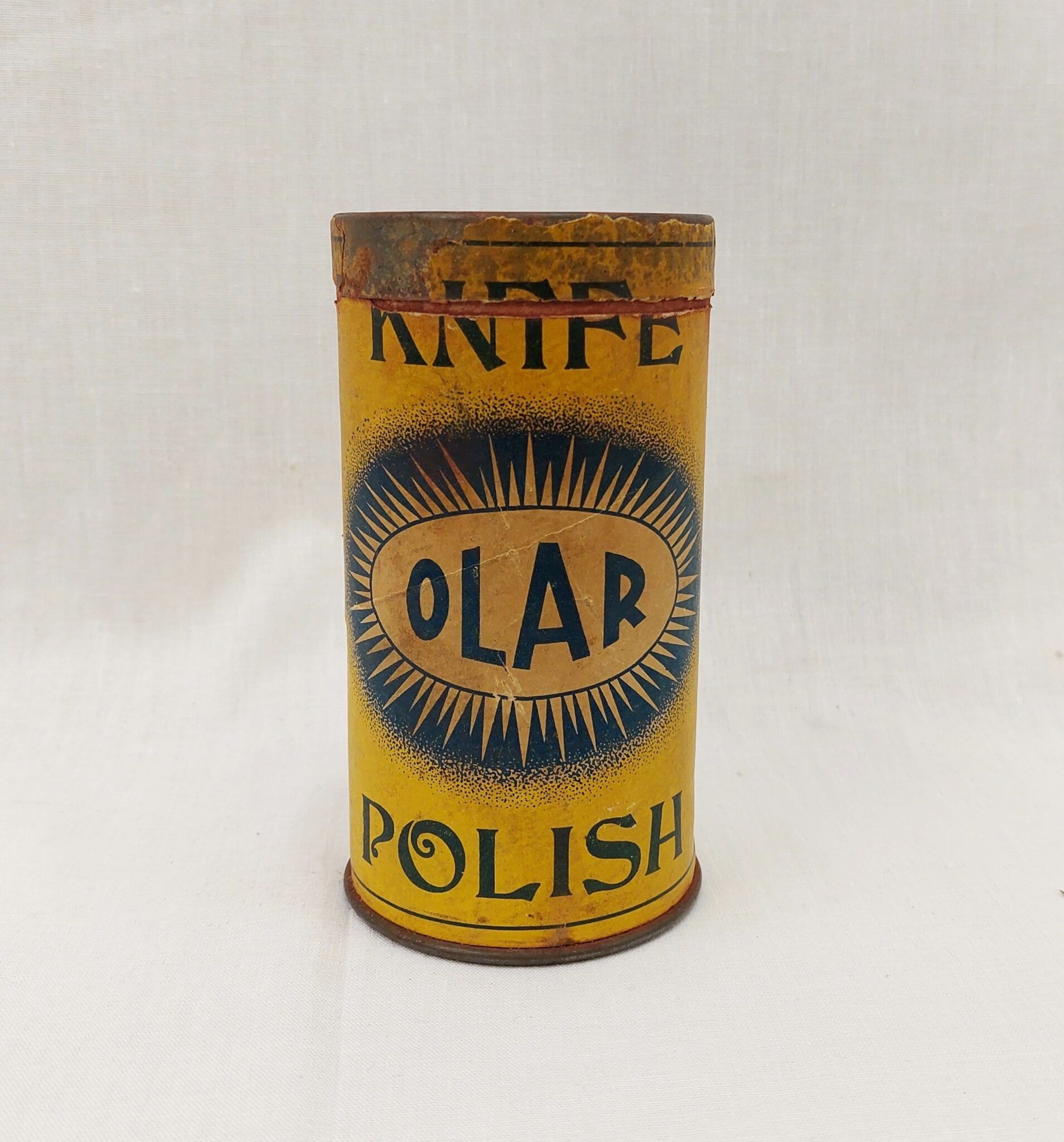 c1910 Olar Knife Polish Tin - Sally Antiques