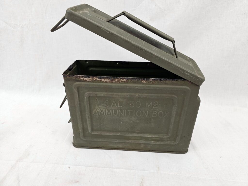 WW2 American US Browning .30 Cal Machine gun Model 1919 A4, Ammo Box ...