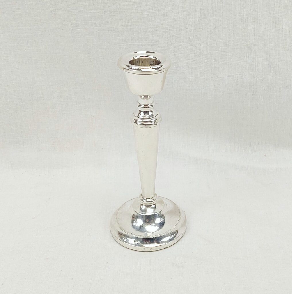 Birmingham Sterling Silver 1921 Candlestick - Sally Antiques