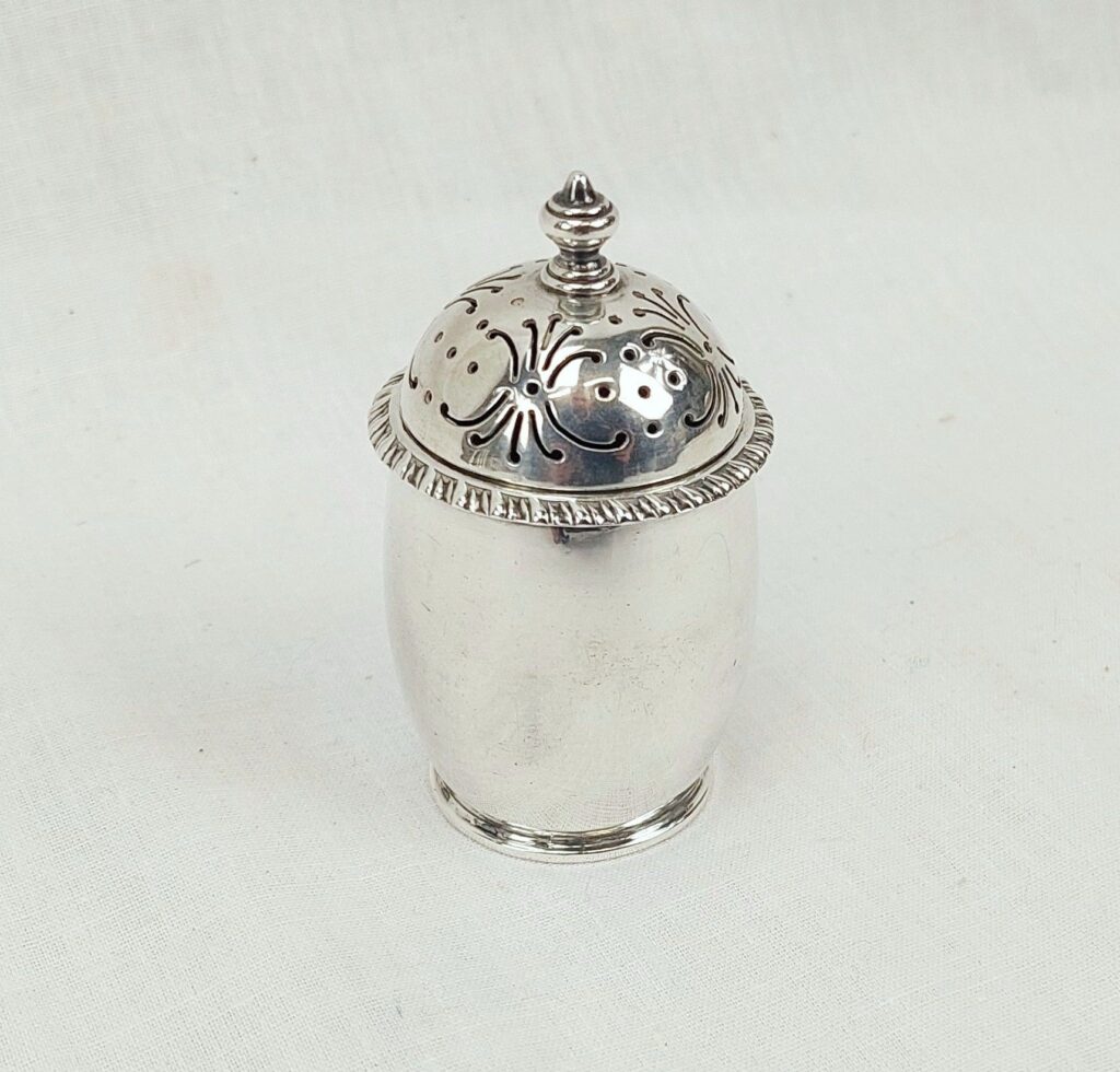 Irish Silver Pepper Pot Dublin 1932 - Sally Antiques