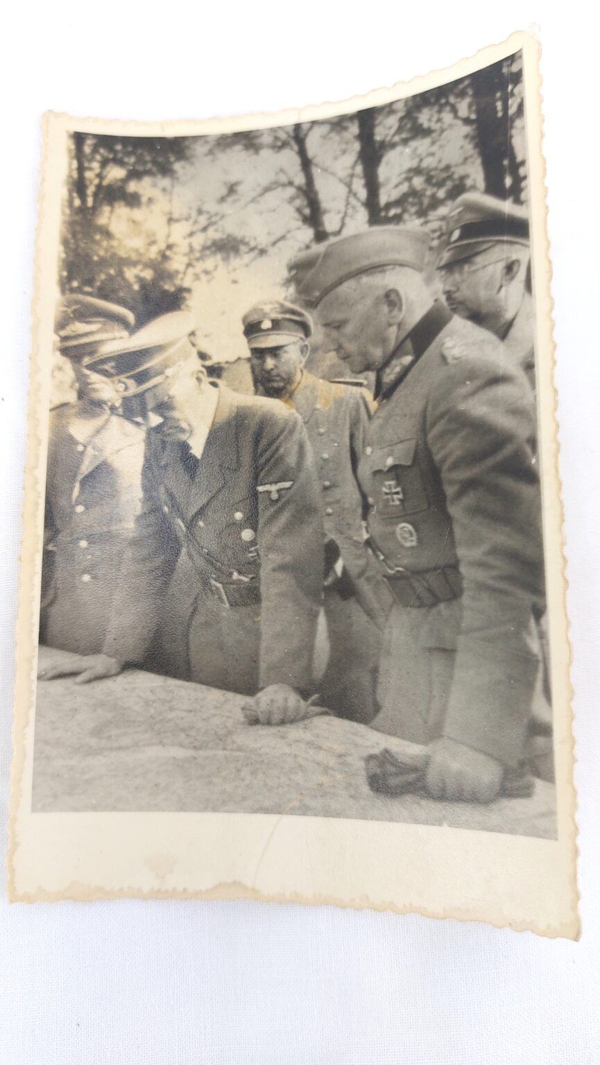 WW2, Period Photograph, Adolf Hitler briefing meeting with General of ...