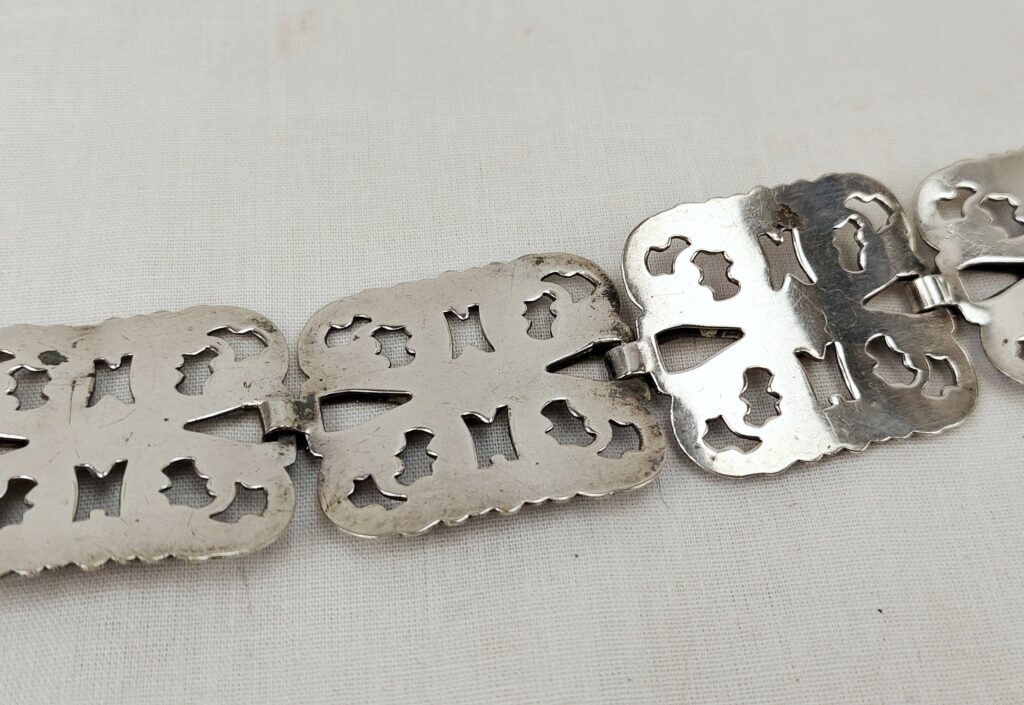 Vintage Silver Plated Nurses Buckle And Belt - Sally Antiques