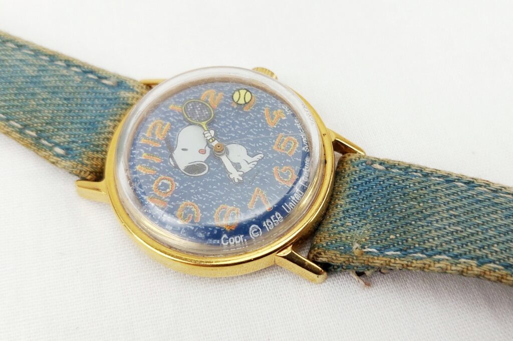 1958 Timex Snoopy Playing Tennis Watch With Original Strap GWO - Sally ...