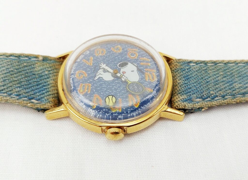 1958 Timex Snoopy Playing Tennis Watch With Original Strap GWO - Sally ...