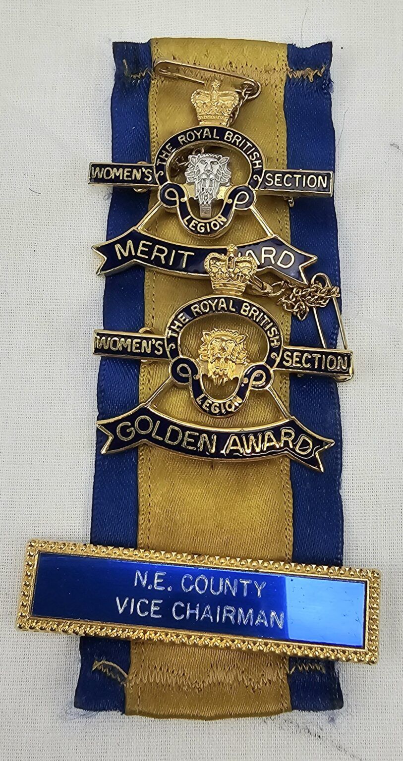 Royal British Legion Women's Section Merit and Gold Award - Sally Antiques