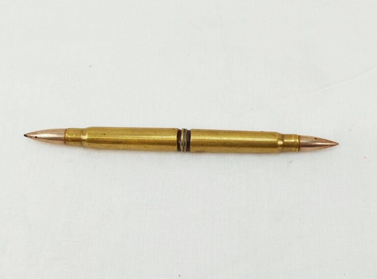 WW2 German 7.92mm Bullet Trench Art Pen And Pencil - Sally Antiques