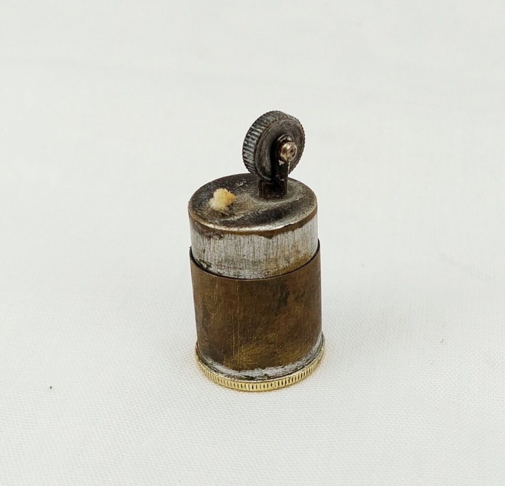 WW2 Trench Art Lighter In The Shape Of A Bottle - Sally Antiques