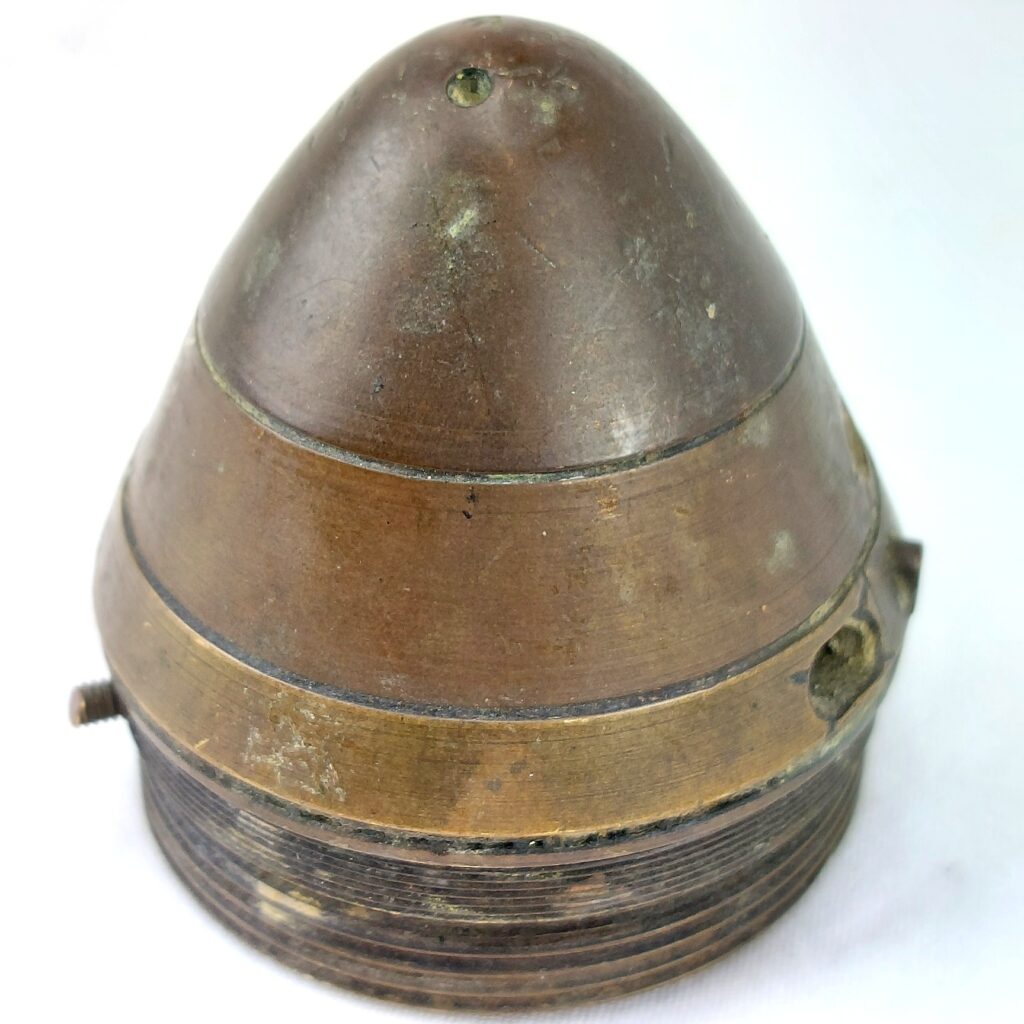 British, WW1, 80/44 Brass Time Fuse - Sally Antiques