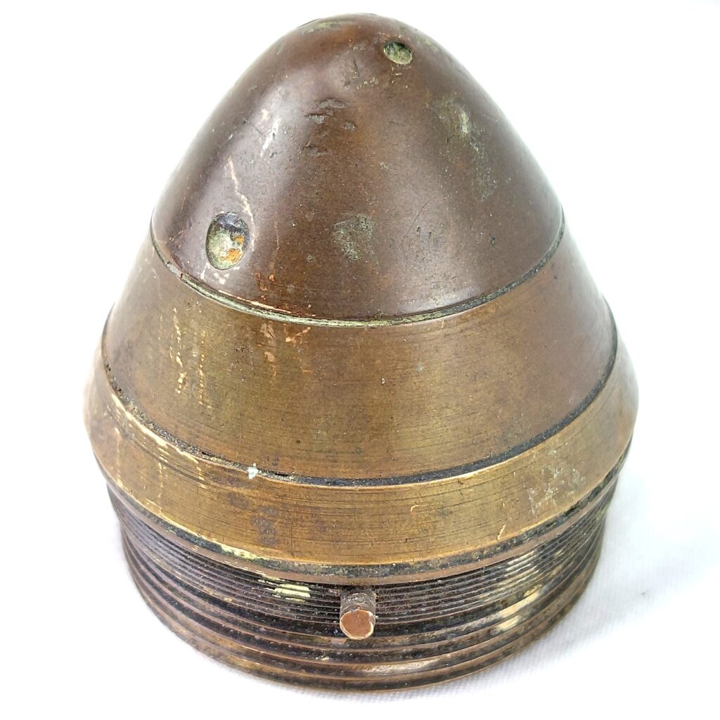 British, WW1, 80/44 Brass Time Fuse - Sally Antiques