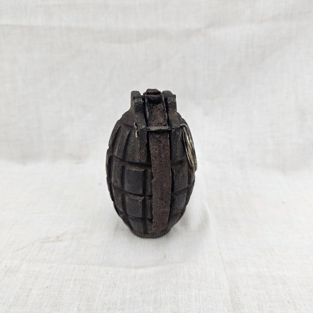 Inert WW1 Mills Bomb No.5 Hand Grenade with Unusual Plug - Sally Antiques