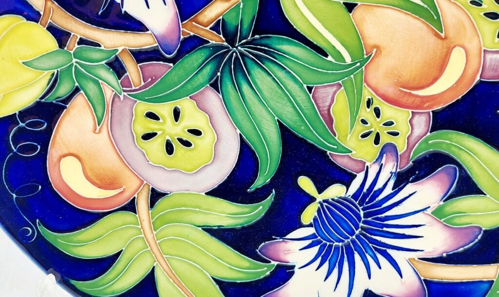 Moorcroft Queens Choice Pattern Plate Designed By Emma Bossons - Sally ...