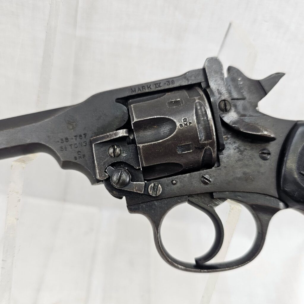 WW2 British Webley Mk IV .38 Cal SN. B66115 - Deactivated - Sally Antiques