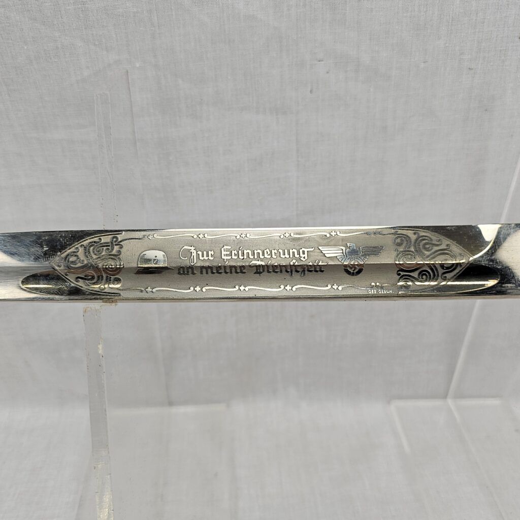 WW2 Era Nazi Germany Etched Parade Bayonet - Sally Antiques