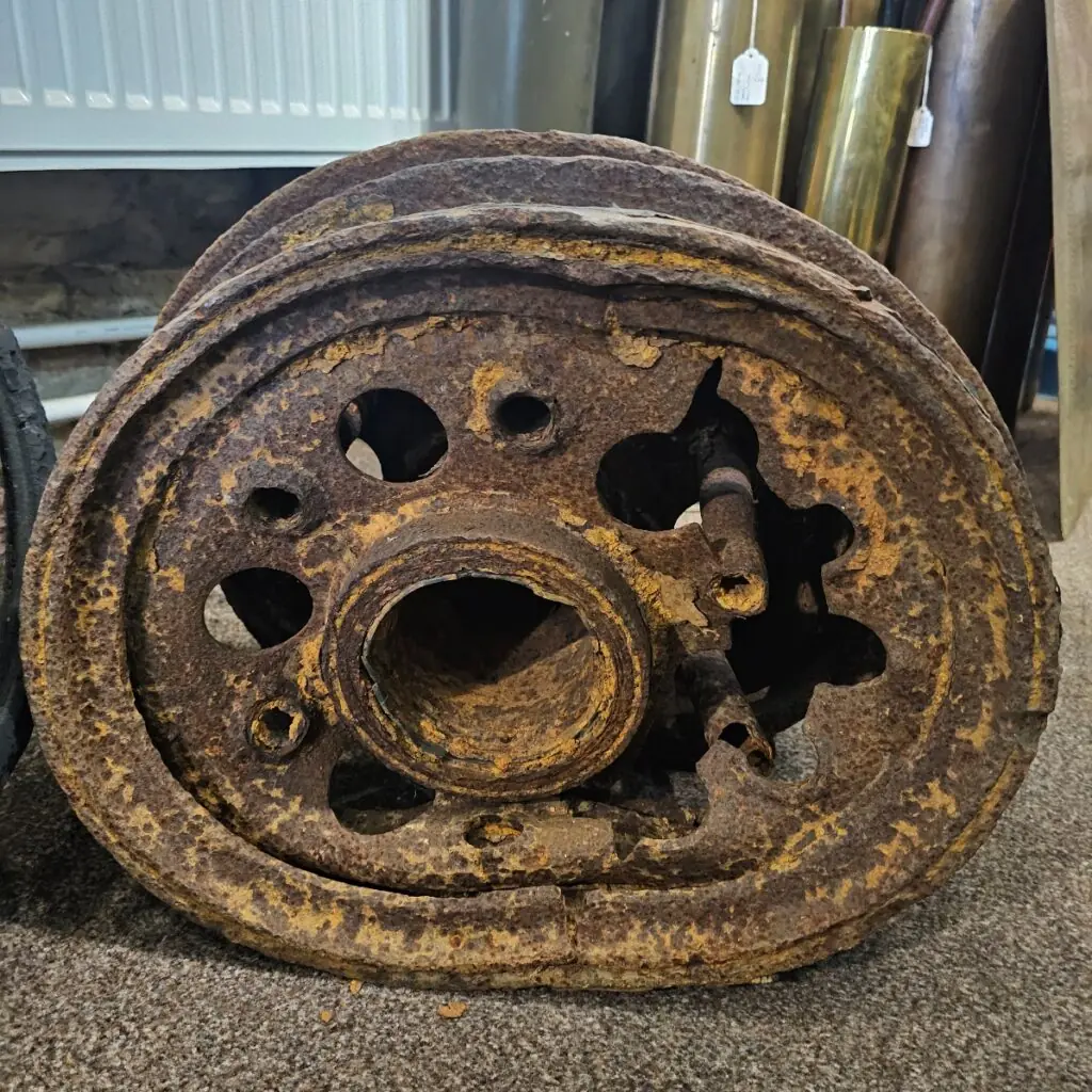 WW2 German Road Wheels of Sturmgeschütz III Tank - Sally Antiques