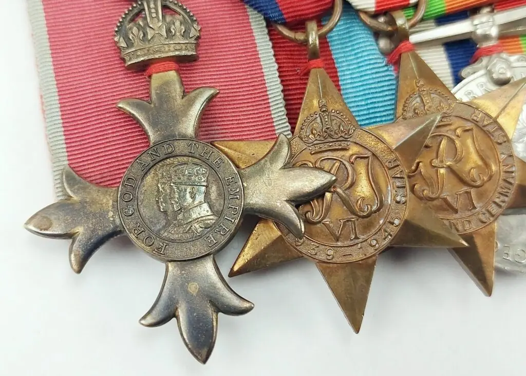 WW2 OBE Medal Set Of 9 With Belgian Knights Cross - Sally Antiques