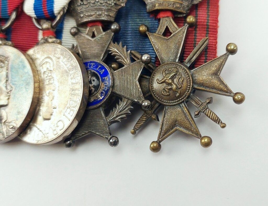 WW2 OBE Medal Set Of 9 With Belgian Knights Cross - Sally Antiques