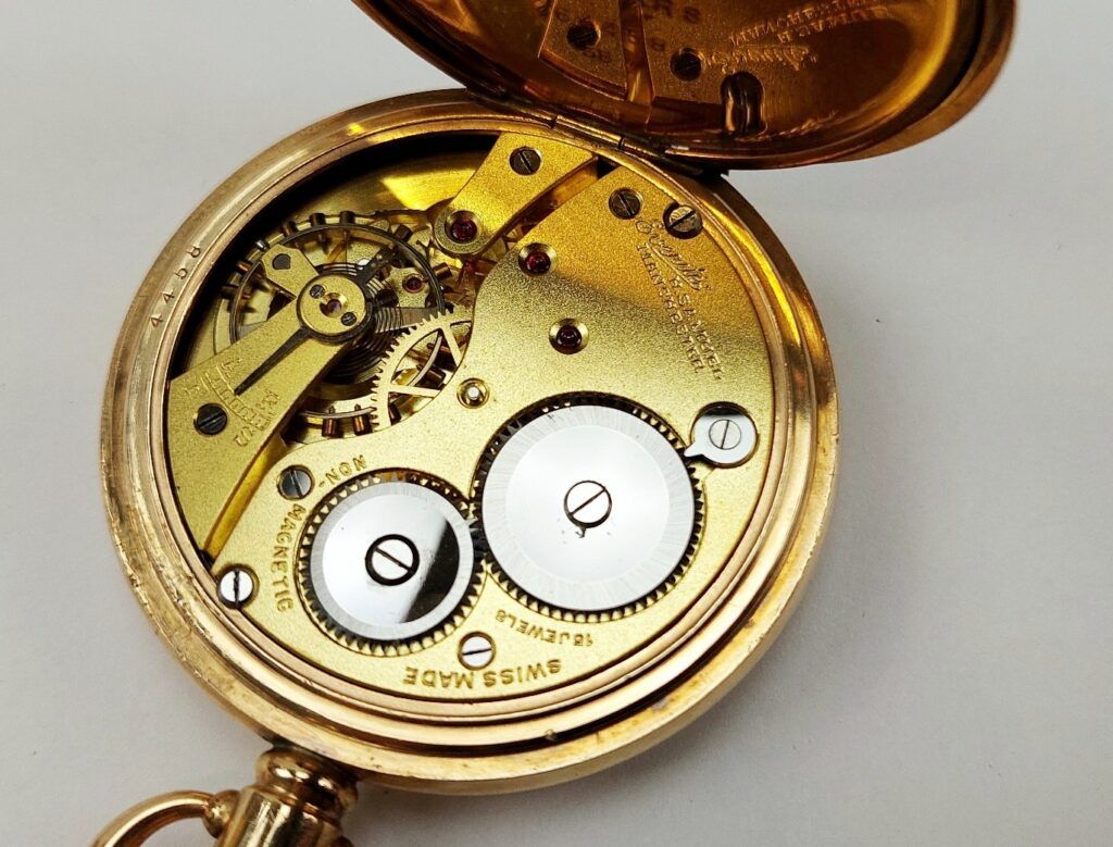1930’s Gold Plated Everite H. Samuel Pocket Watch With Original Box ...