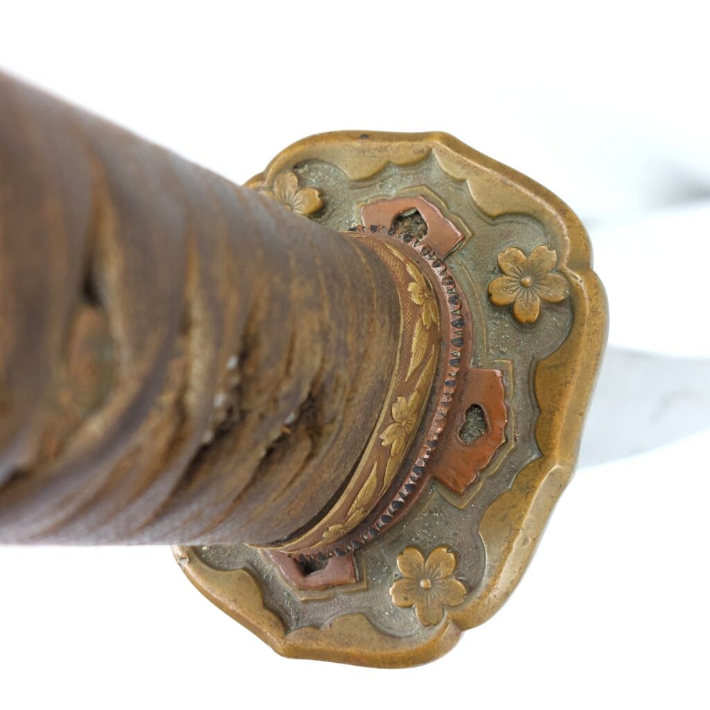 Japanese, WW2, Army Shin Gunto Sword and Saya (Scabbard) with Leather ...