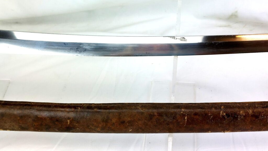 Japanese, WW2, Army Shin Gunto Sword and Saya (Scabbard) with Leather ...