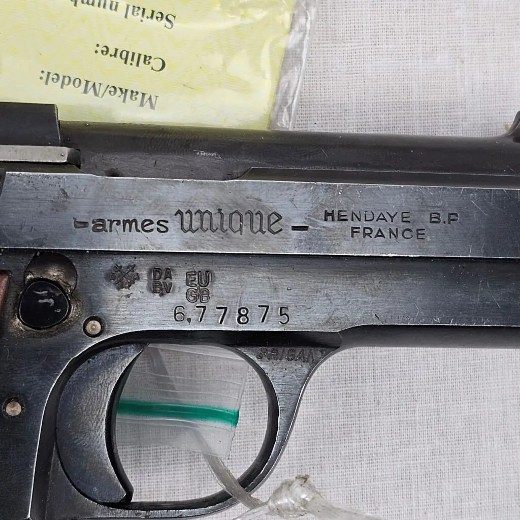 Pre-WW2 French Unique Model L Semi-Automatic Pistol - Deactivated ...