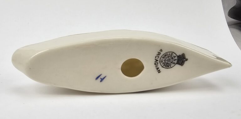 WW1 Portsmouth Crested Ware Battleship - Sally Antiques