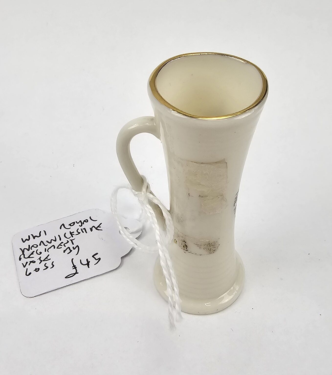 WW1 Royal Warwickshire Regiment Crested Ware Vase By Goss - Sally Antiques