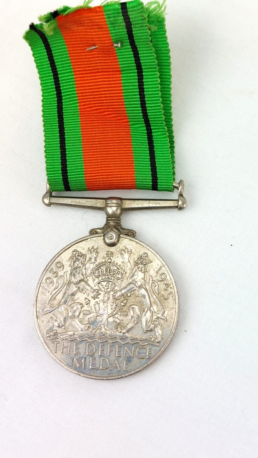 British, WW2, The Defence Medal, 1939-1945, with Ribbon - Sally Antiques